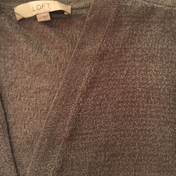LOFT | Sweaters | The Loft Shimmermetallic Open Cardigan | Poshmark